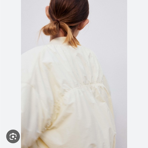 Zara | Jackets & Coats | Zara Kids Nwt Cream Bomber Jacket 314 Youth ...
